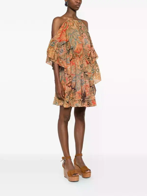 Etro Paisley-pattern Mini Dress