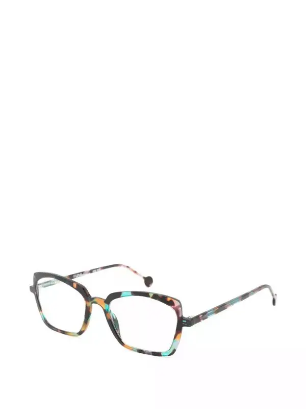 L.A. EYEWORKS Geometric-frame Glasses
