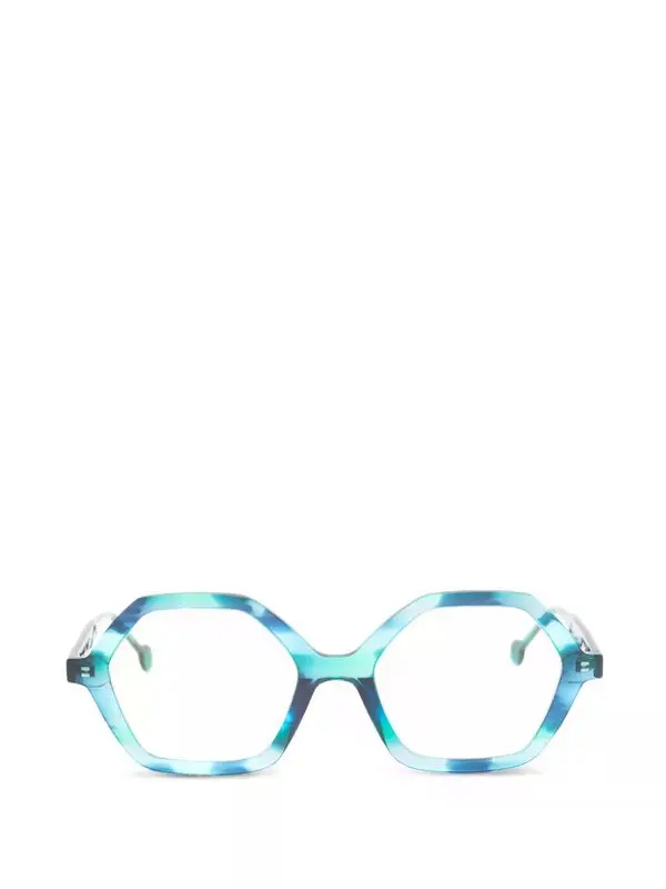 L.A. EYEWORKS Crumpet Geometric Eyeglasses