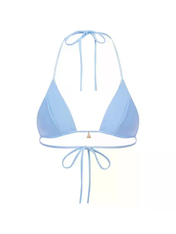 FAE SWIM Honey Tie-fastening Bikini Top - Blue