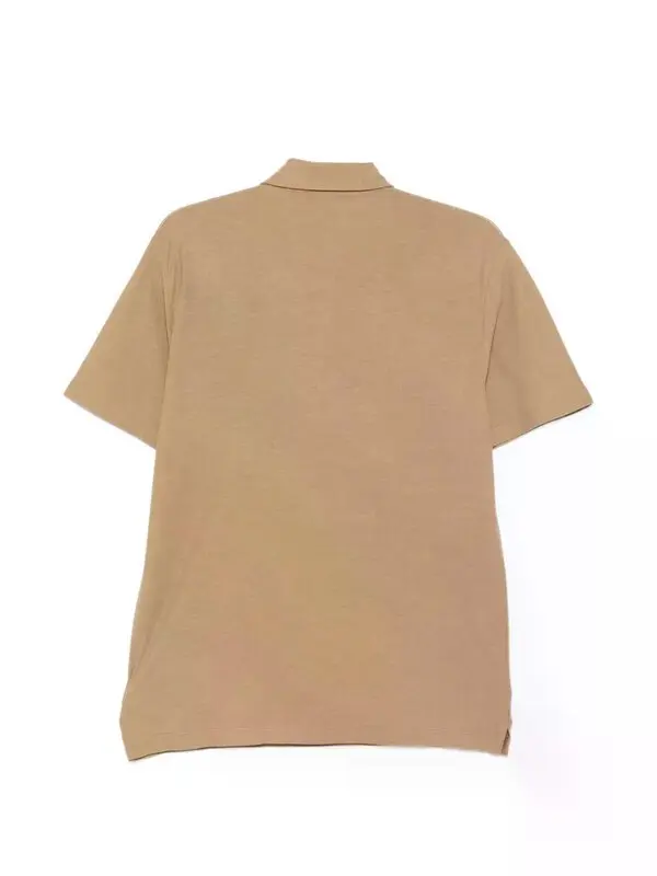 ZANONE Buttoned Polo Shirt - Neutrals