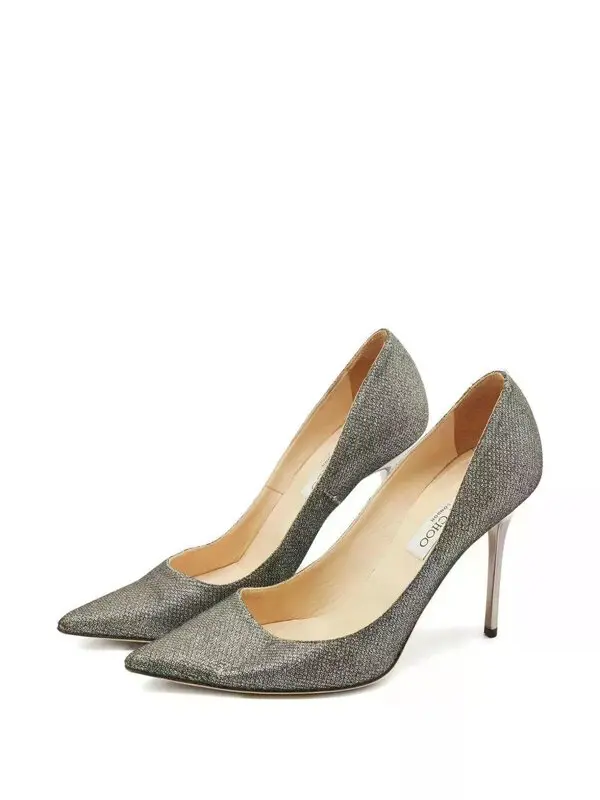 JIMMY CHOO Lurex Pointed-toe Heels