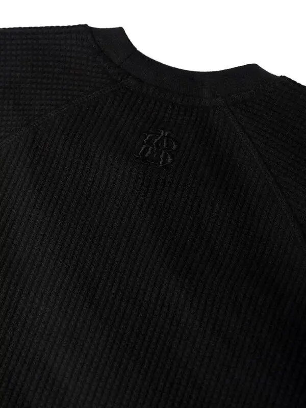 ABOUT:BLANK Raglan Sleeve Waffle Knit Top