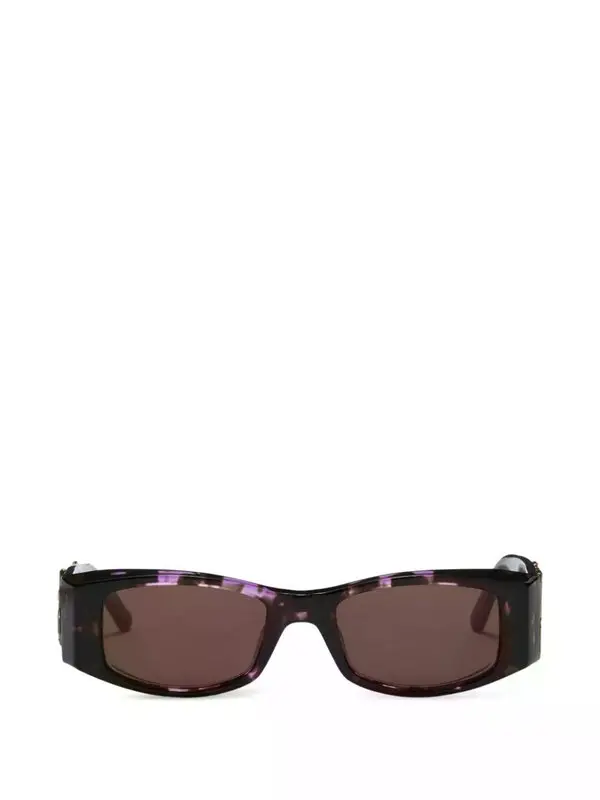 Palm Angels Geometric Frame Sunglasses - Black