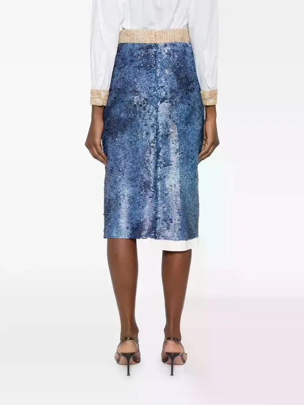 ROSANNA OCAMPO Sequin-embellished Midi Skirt