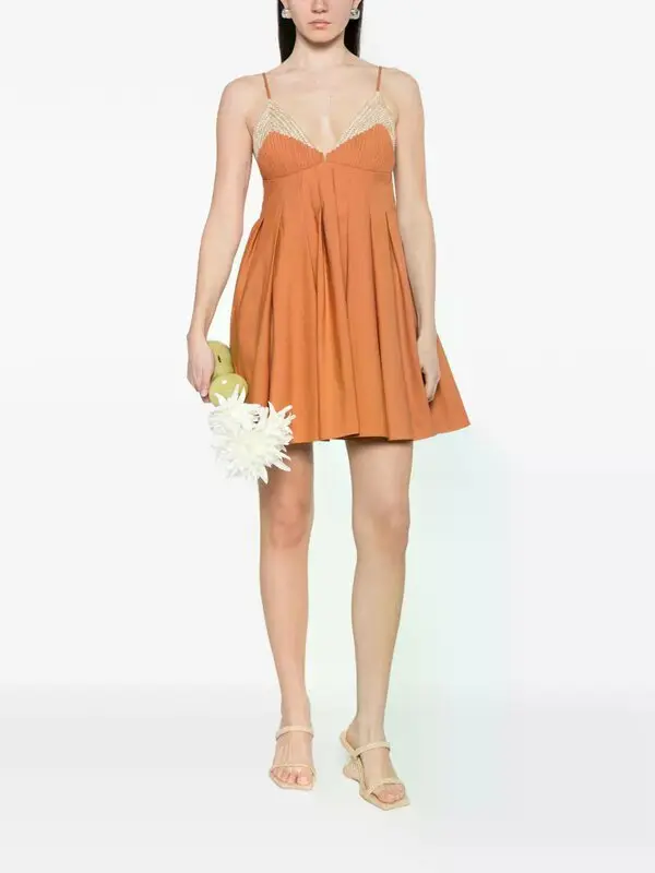 ROSANNA OCAMPO V-neck Mini Dress