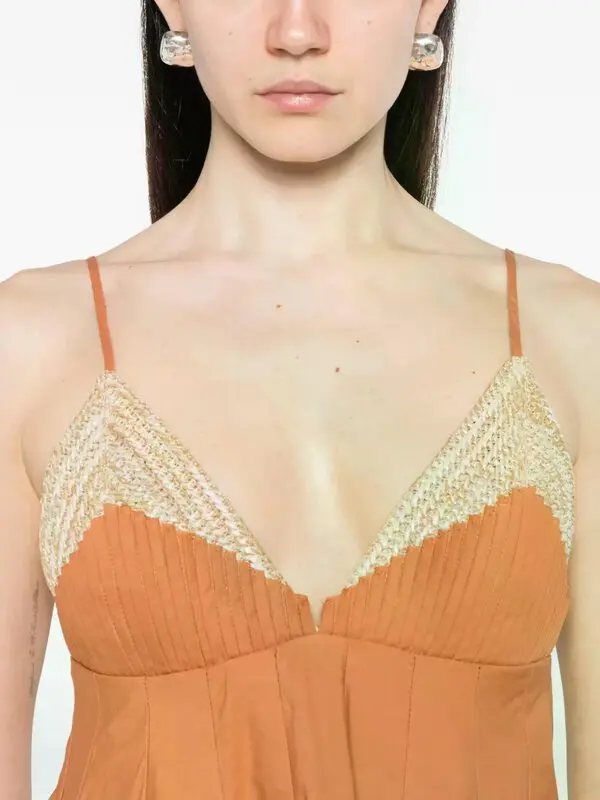 ROSANNA OCAMPO V-neck Mini Dress