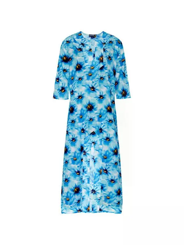 Vilebrequin Stitched-panel Floral Kaftan