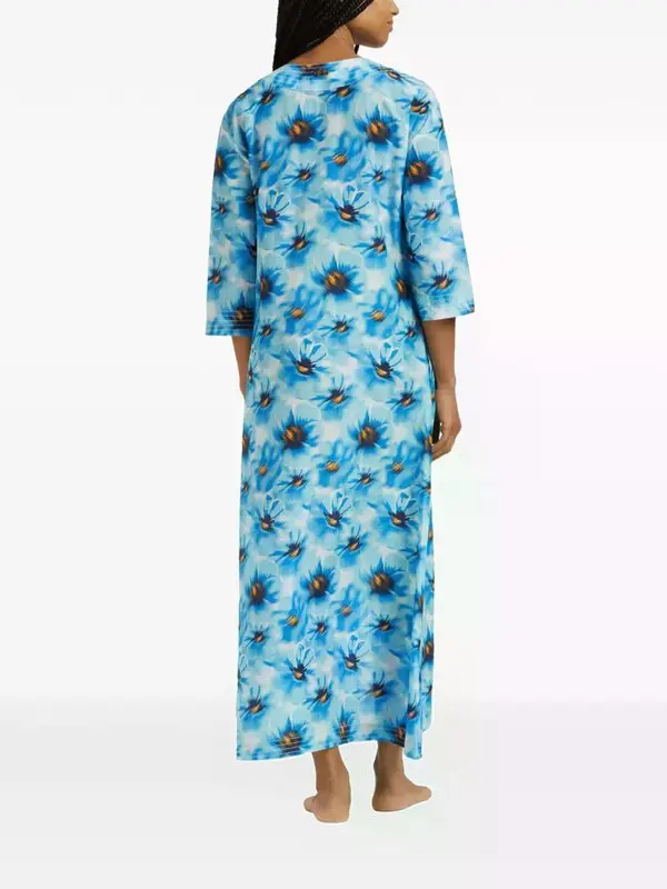 Vilebrequin Stitched-panel Floral Kaftan