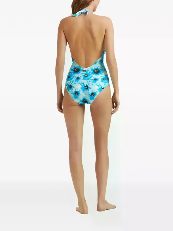 Vilebrequin Topaz Floral Print Halter-neck Swimsuit