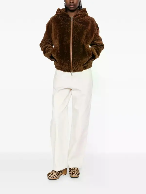 Nanushka Hooded Zip-up Jacket