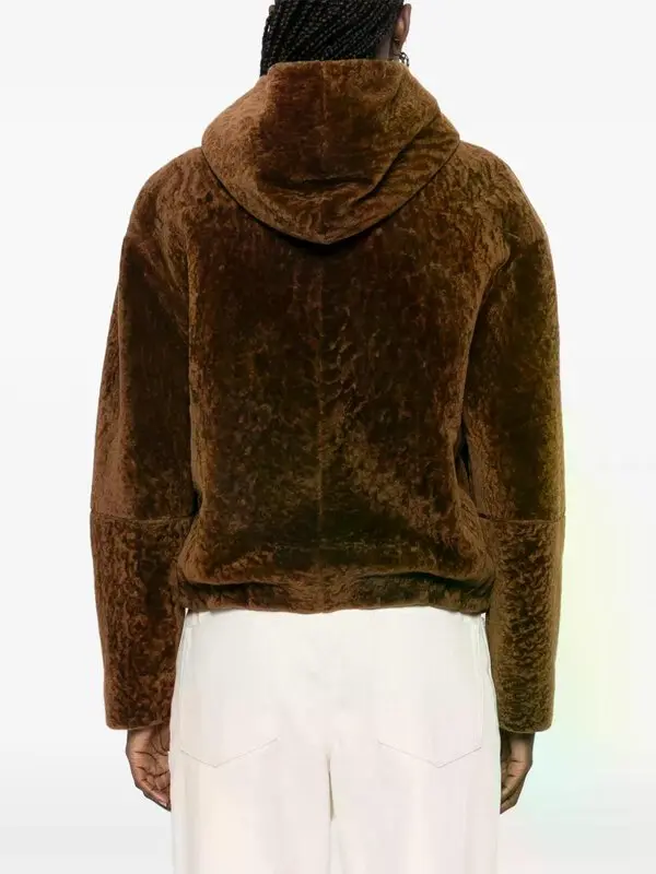 Nanushka Hooded Zip-up Jacket