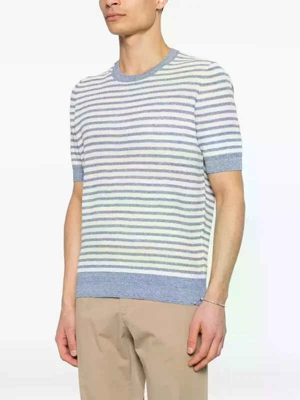 GRAN SASSO Striped Short-sleeved T-shirt