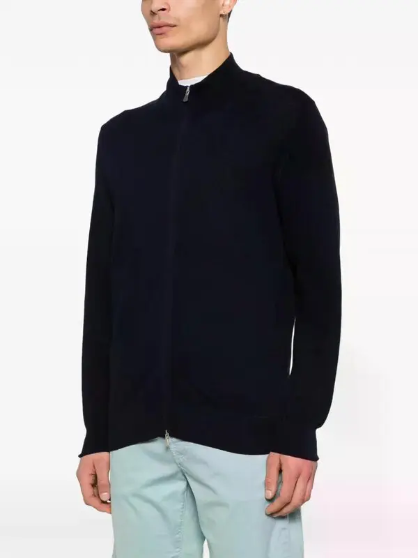 GRAN SASSO Zip-fastening Cardigan - Blue