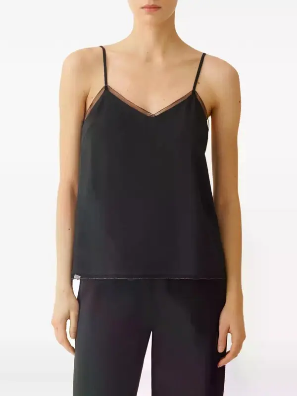 Fabiana Filippi V-neck Trim Top
