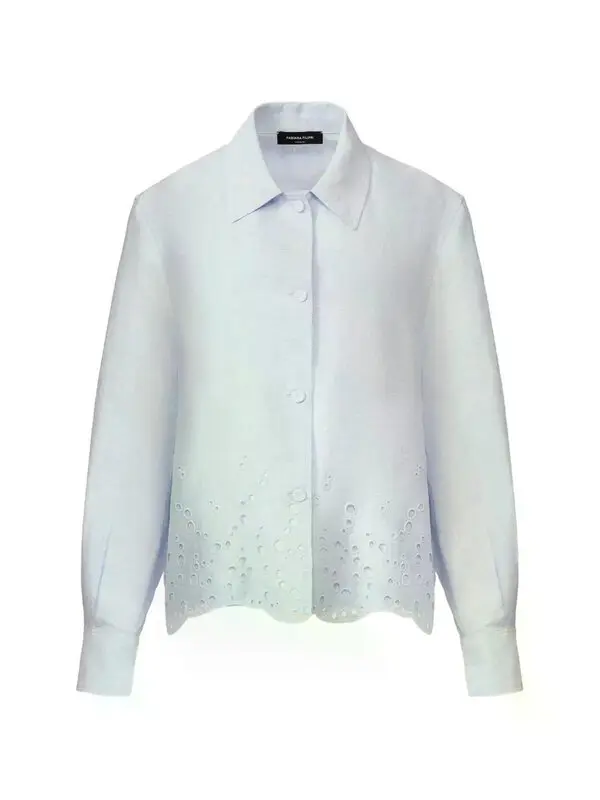 Fabiana Filippi Scalloped Embroidered Shirt - Blue