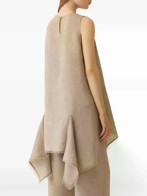 Fabiana Filippi Asymmetric Panel Top - Neutrals