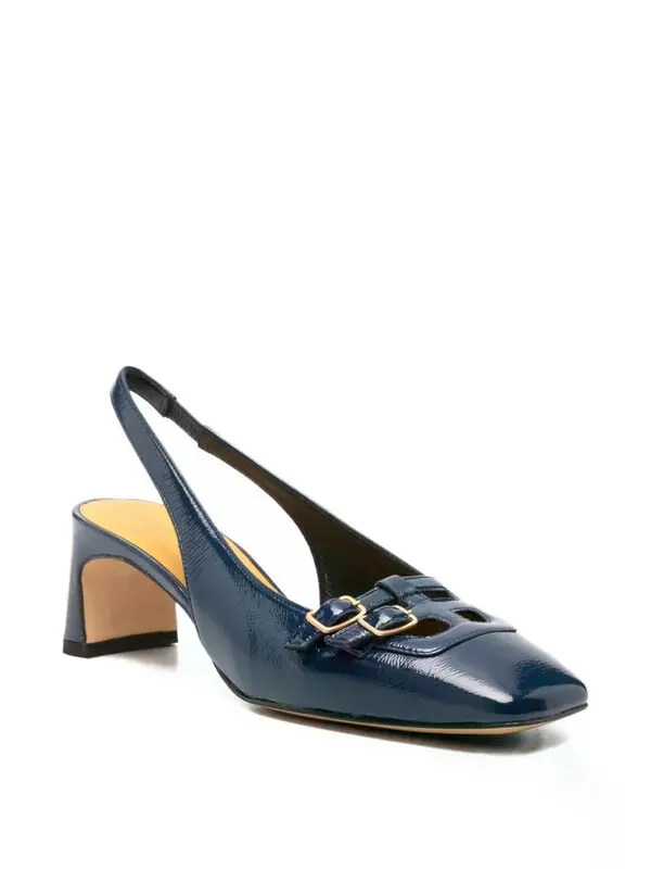 MARA BINI Buckle Cut-out Pumps - Blue