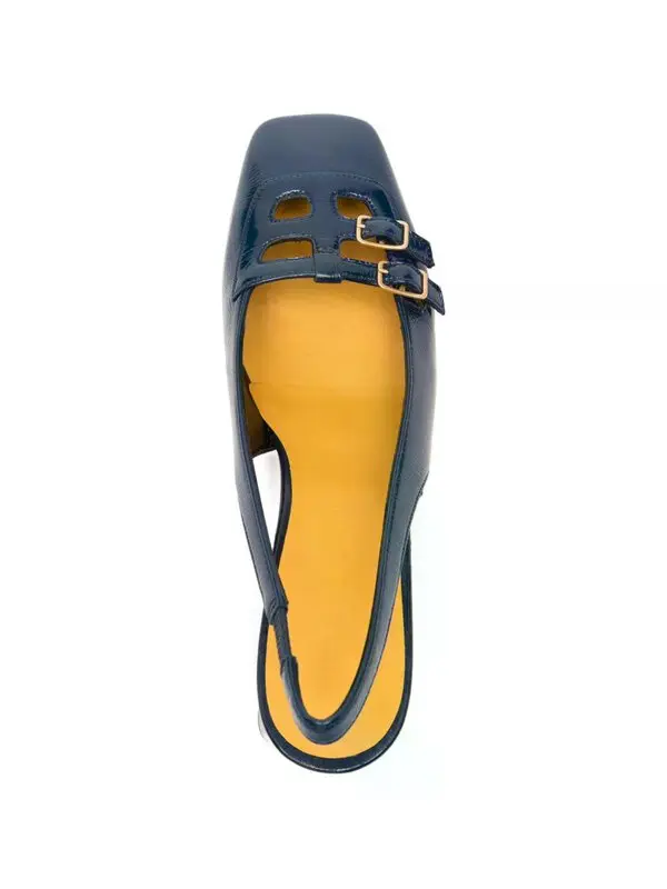 MARA BINI Buckle Cut-out Pumps - Blue
