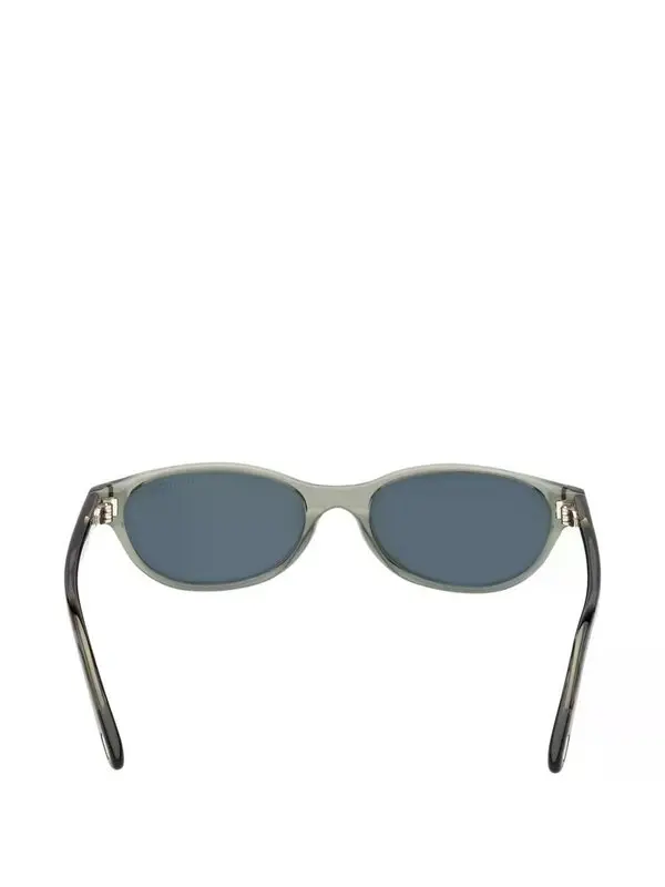 TOM FORD Oval-frame Sunglasses - Green