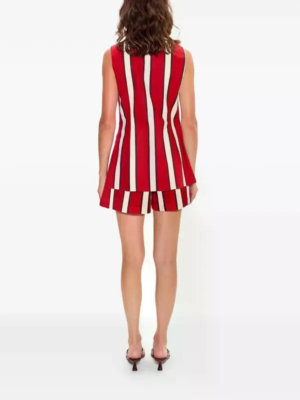 SIMONMILLER Striped Cuffed Hem Shorts