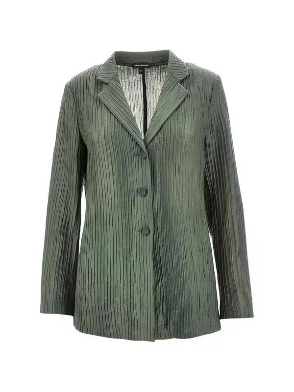 Emporio Armani Pleated Blazer - Green
