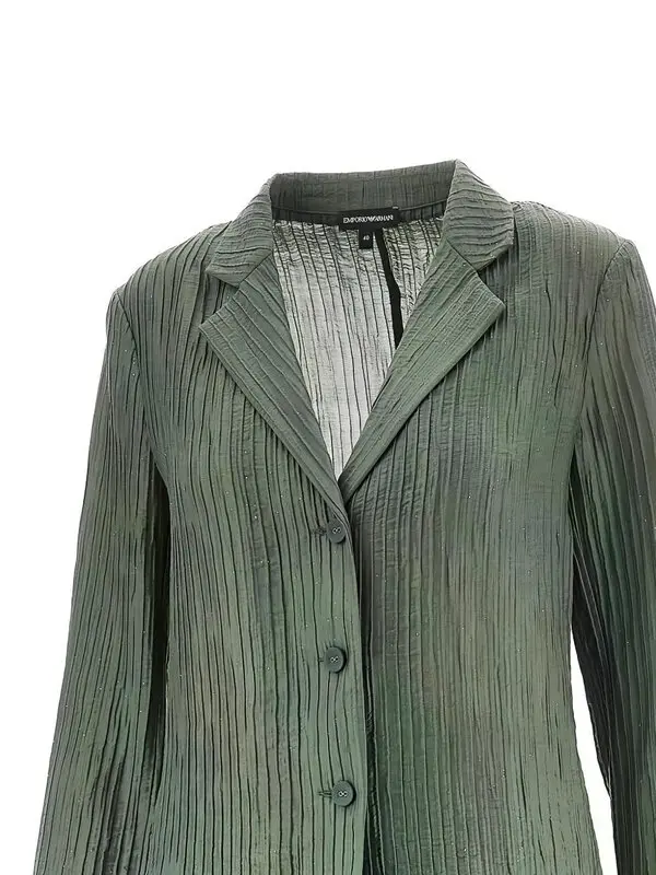 Emporio Armani Pleated Blazer - Green