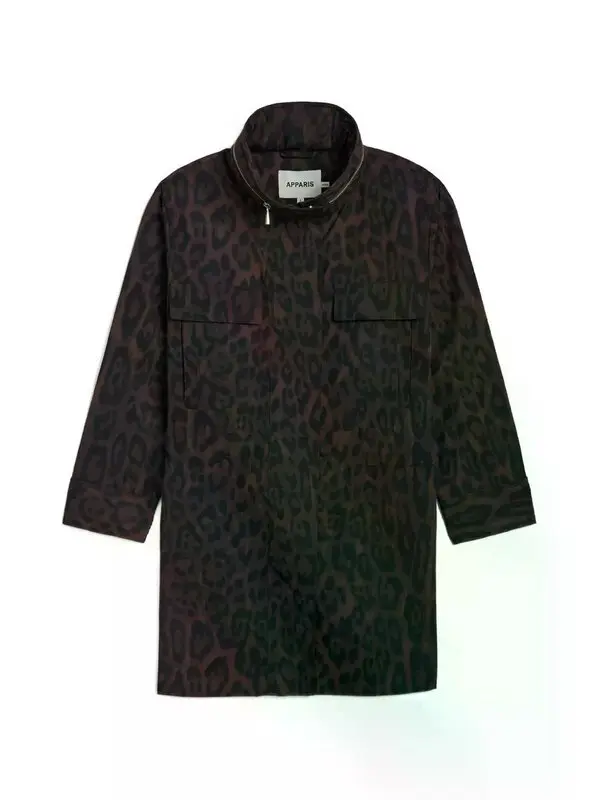 Apparis Bea Leopard-print Raincoat - Brown