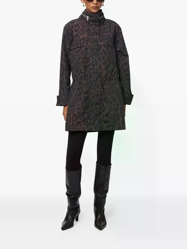 Apparis Bea Leopard-print Raincoat - Brown