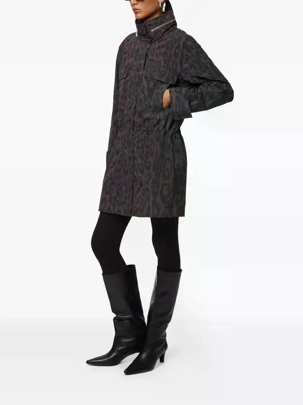 Apparis Bea Leopard-print Raincoat - Brown