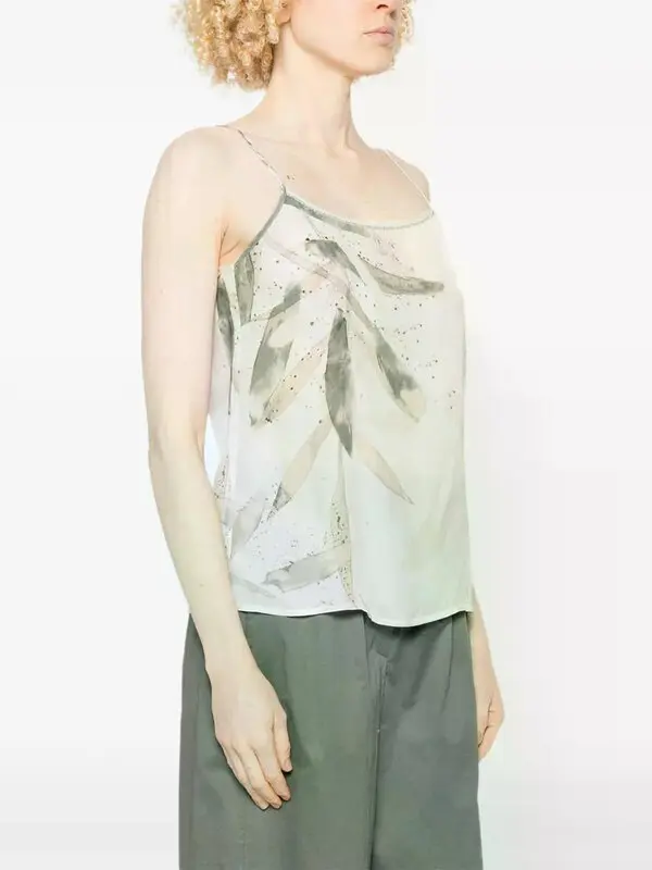 Peserico Leaf-print Top
