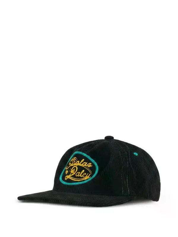 NICHOLAS DALEY Records Corduroy Cap - Black