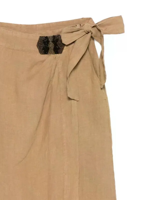 BAZAR DELUXE Embellished Tie Trousers