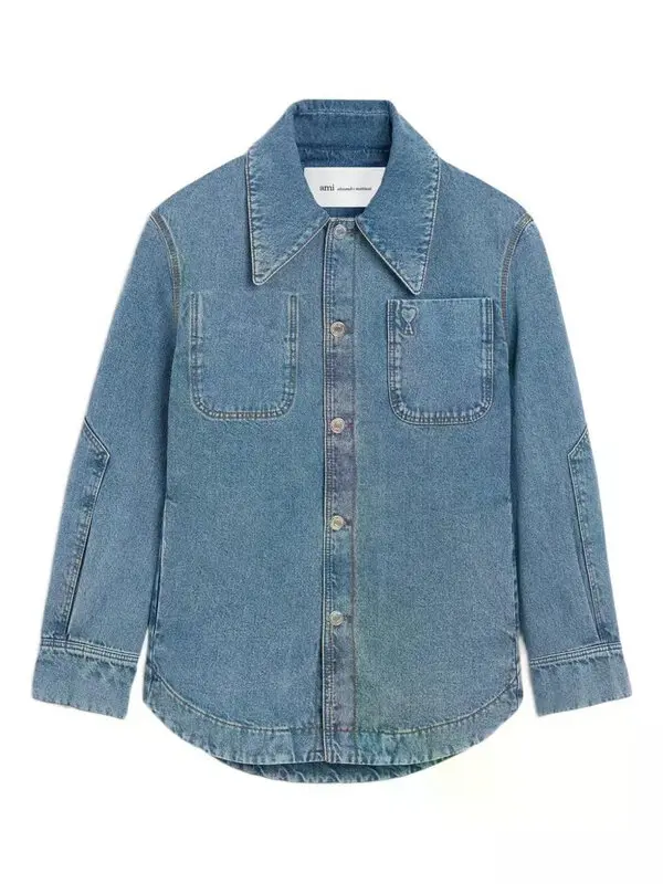 AMI Paris Oversize De Coeur Denim Jacket