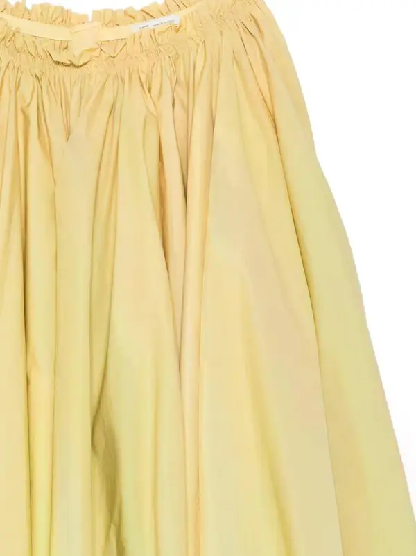 AMI Paris Gathered Midi Skirt