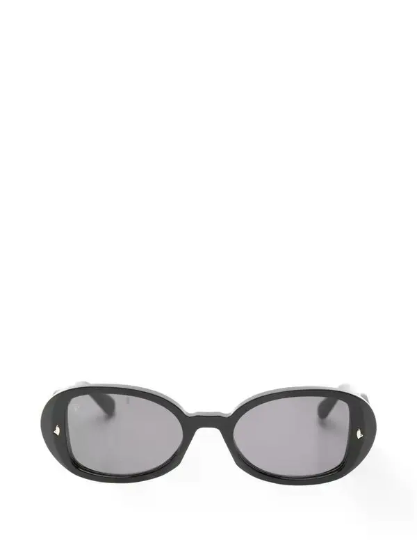 SESTINI EYEWEAR Ventiquattro Oval-frame Sunglasses - Black