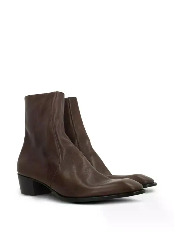 Saint Laurent Zip Leather Boots