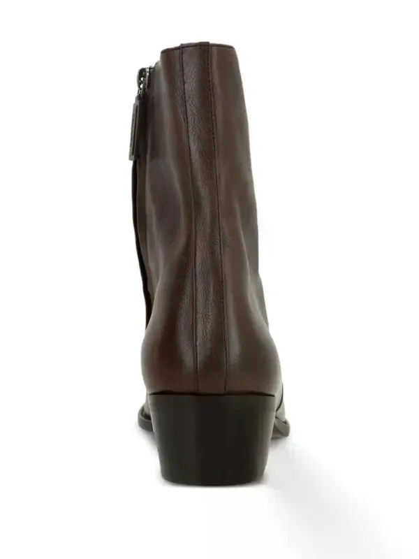 Saint Laurent Zip Leather Boots