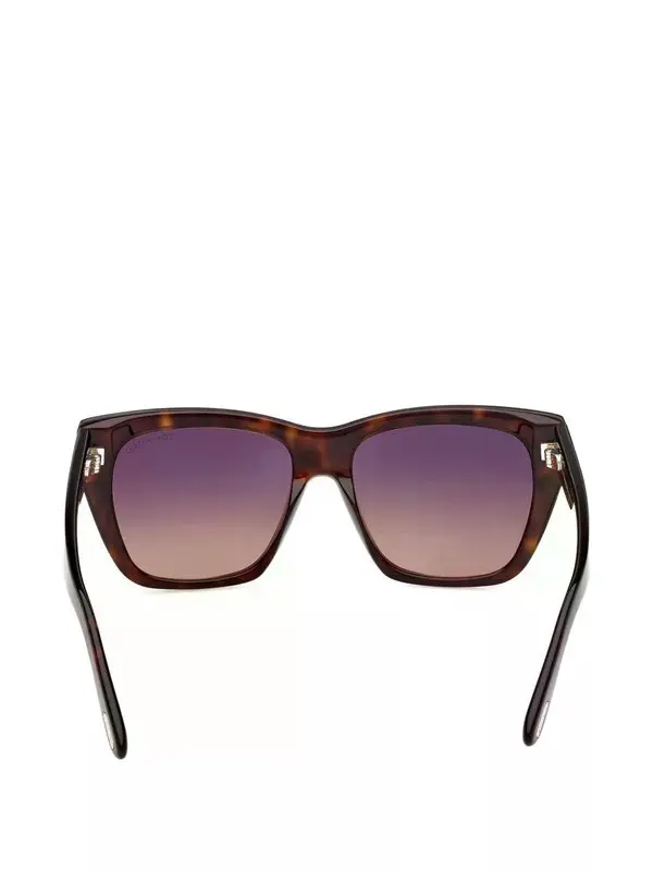 TOM FORD Square Frame Sunglasses - Brown