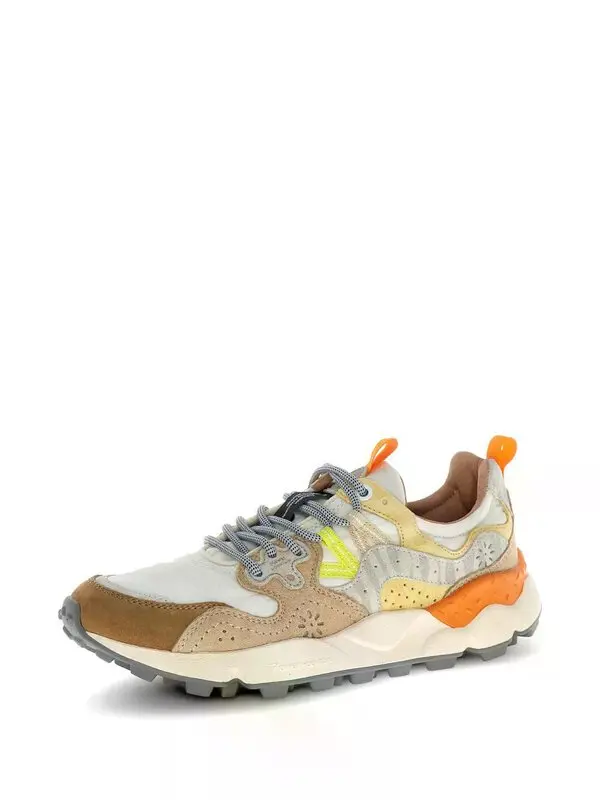 FLOWER MOUNTAIN Nubuck Leather Sneakers - Neutrals