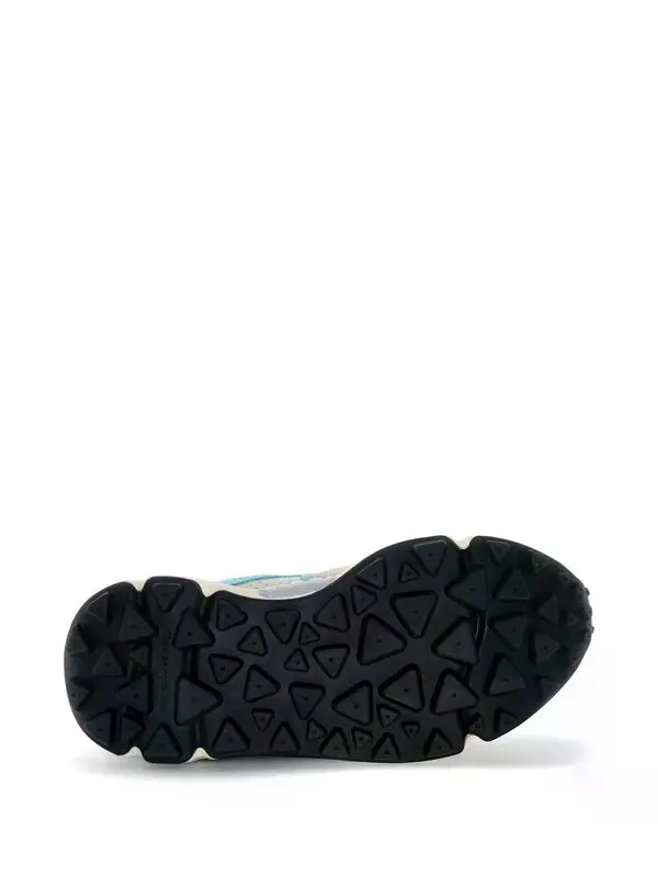 FLOWER MOUNTAIN Nubuck Leather Sneakers - Orange