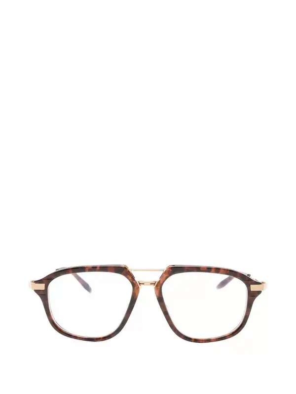 AKONI Browline Frame Glasses - Brown