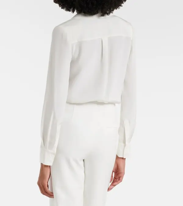 Roland Mouret Silk-satin Bodysuit