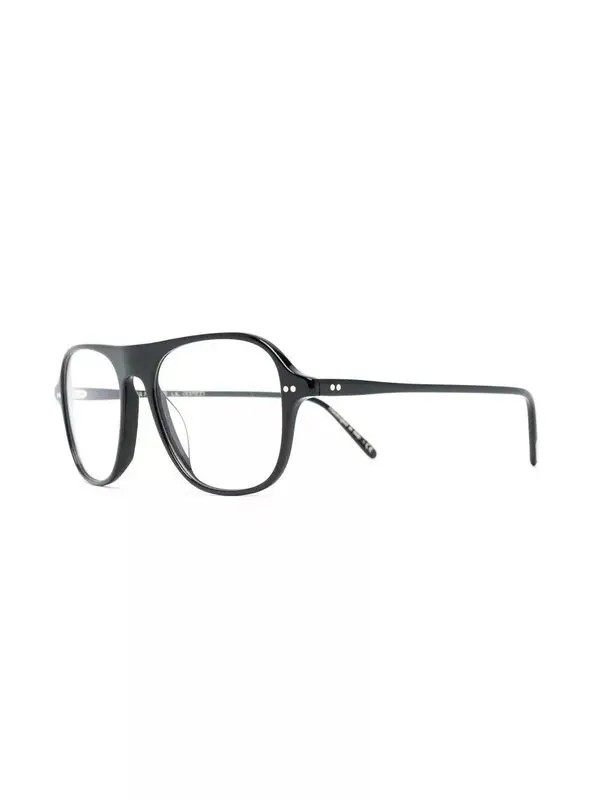 Oliver Spencer Nilos Square-frame Glasses - Black