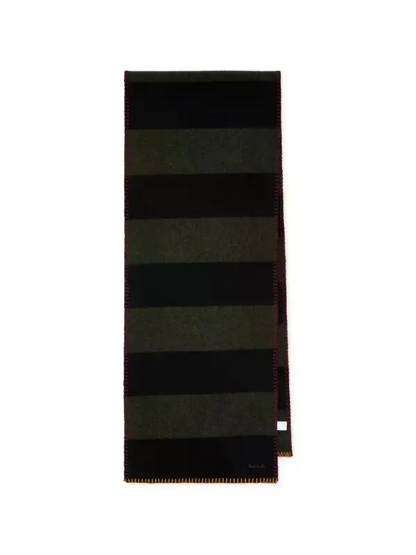 Paul Smith Striped Scarf - Black