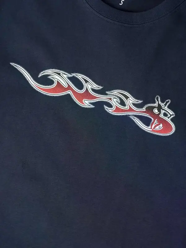 YARDSALE Flame-print T-shirt
