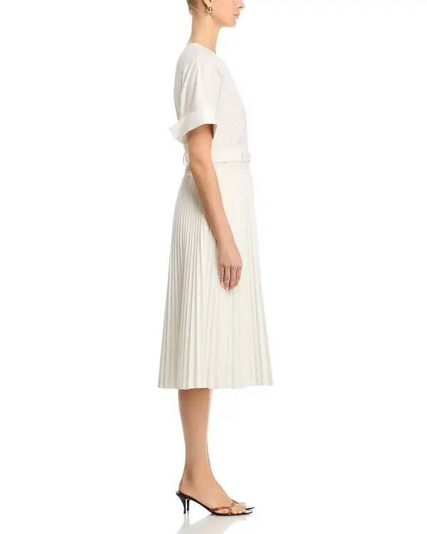 Kobi Halperin Loretta Pleated Midi Dress - White