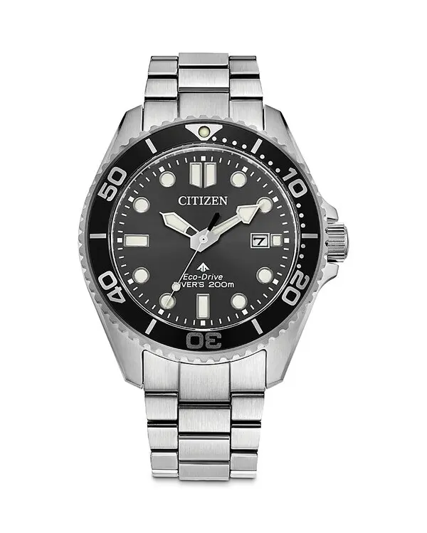 Citizen Eco-drive Promaster Dive 3 Watch, 41mm - Silver/black