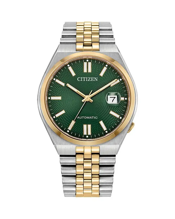 Citizen Tsuyosa 60 Watch, 40mm - Two-tone/green