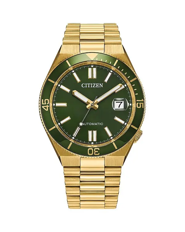 Citizen Tsuyosa Shore Watch, 40mm - Gold/green